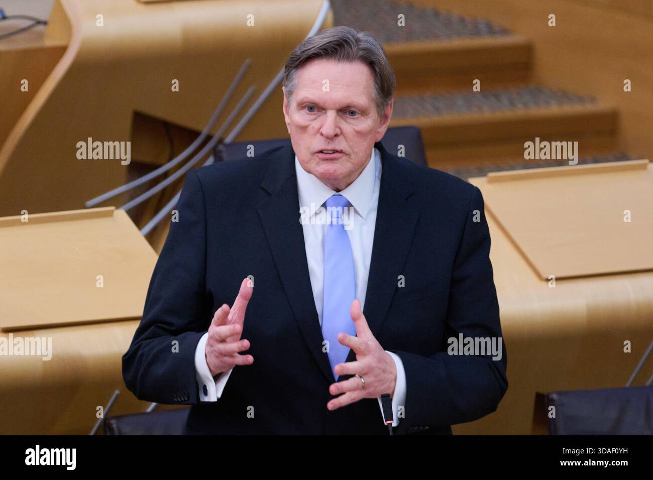 Edinburgh Scotland, UK 10 December 2025. Stephen Kerr MSP at the ...