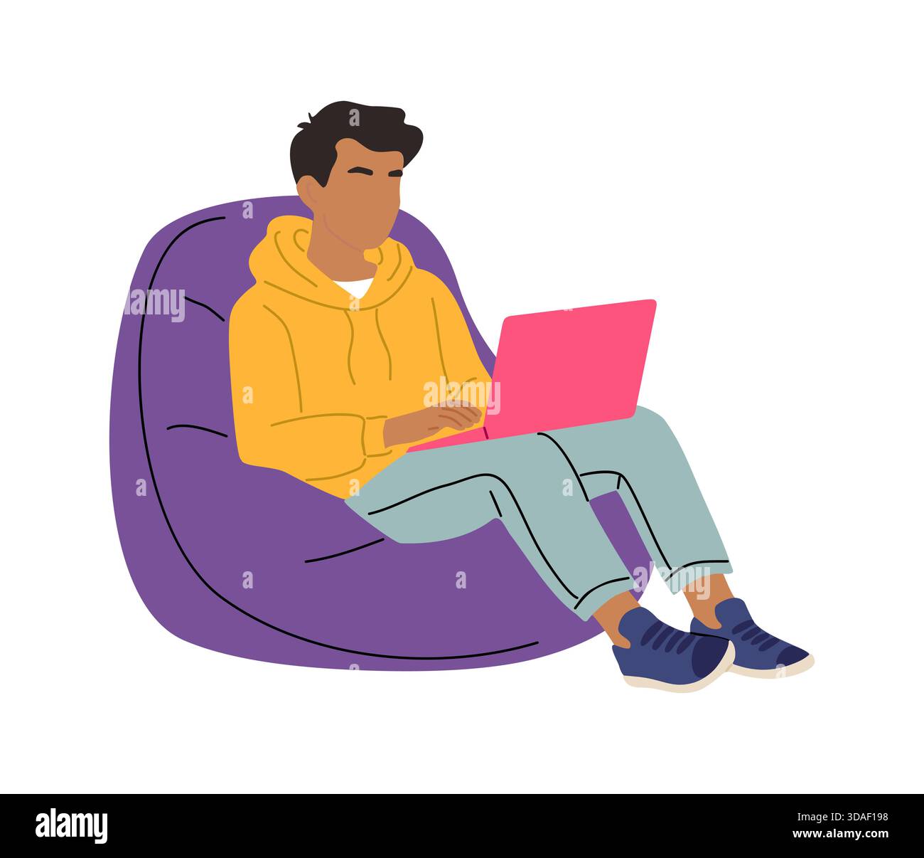 Hoodie in work Stock Vector Images - Alamy