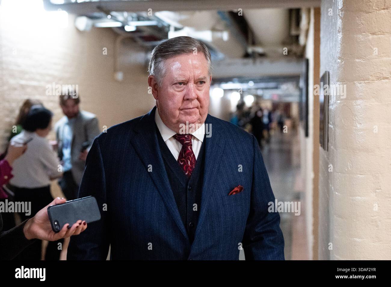 UNITED STATES - DECEMBER 10: Rep. Ken Calvert, R-Calif., speaks to ...