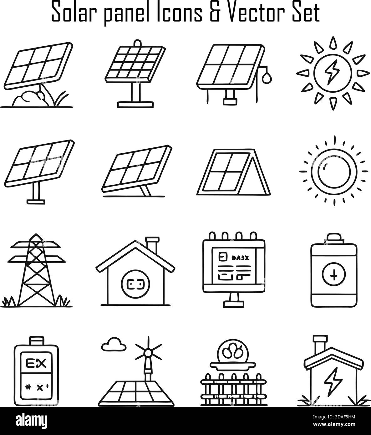 Climate friendly energy production Stock Vector Images - Alamy
