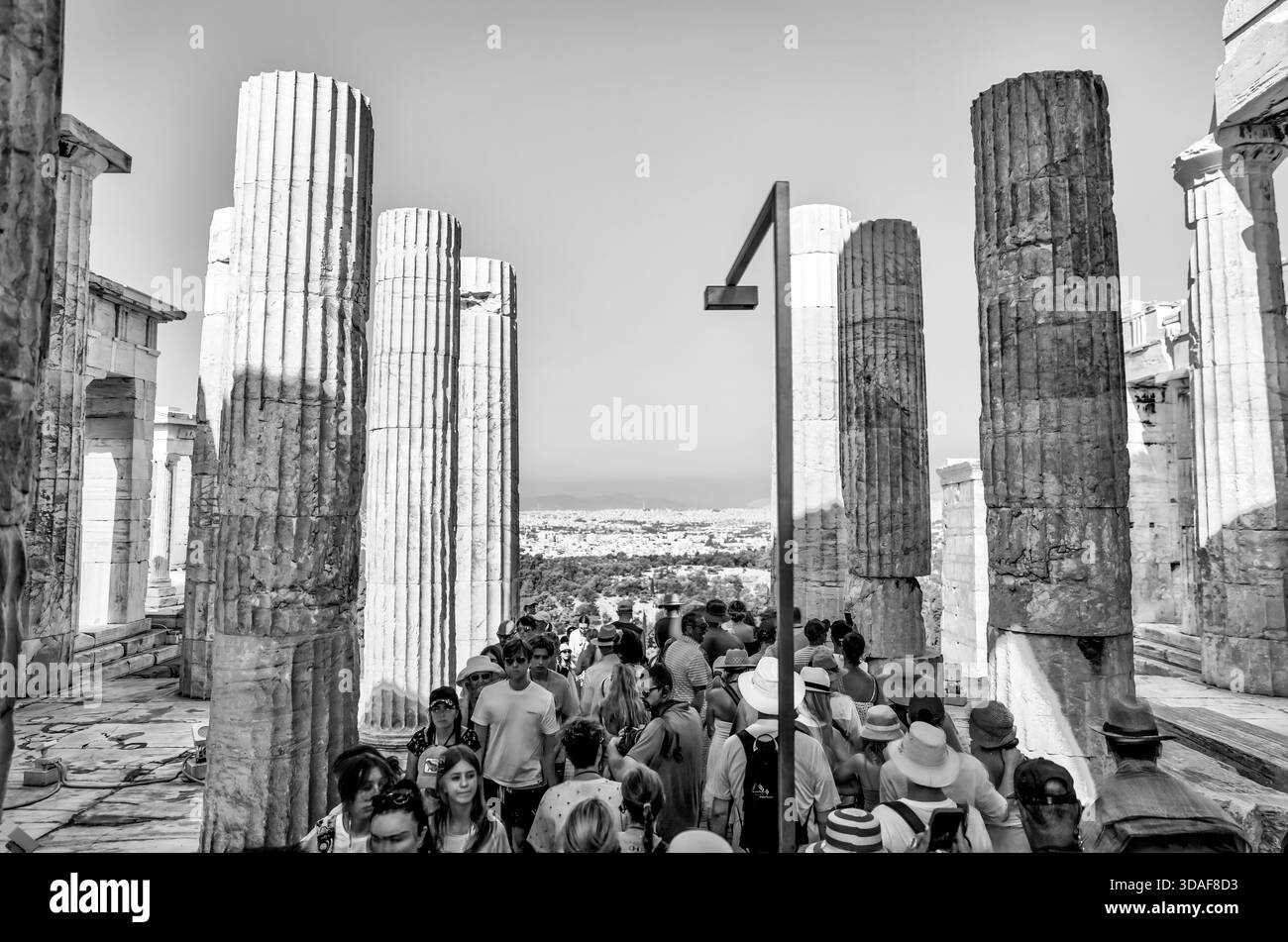 Ancient city antiquity excavation Black and White Stock Photos & Images ...
