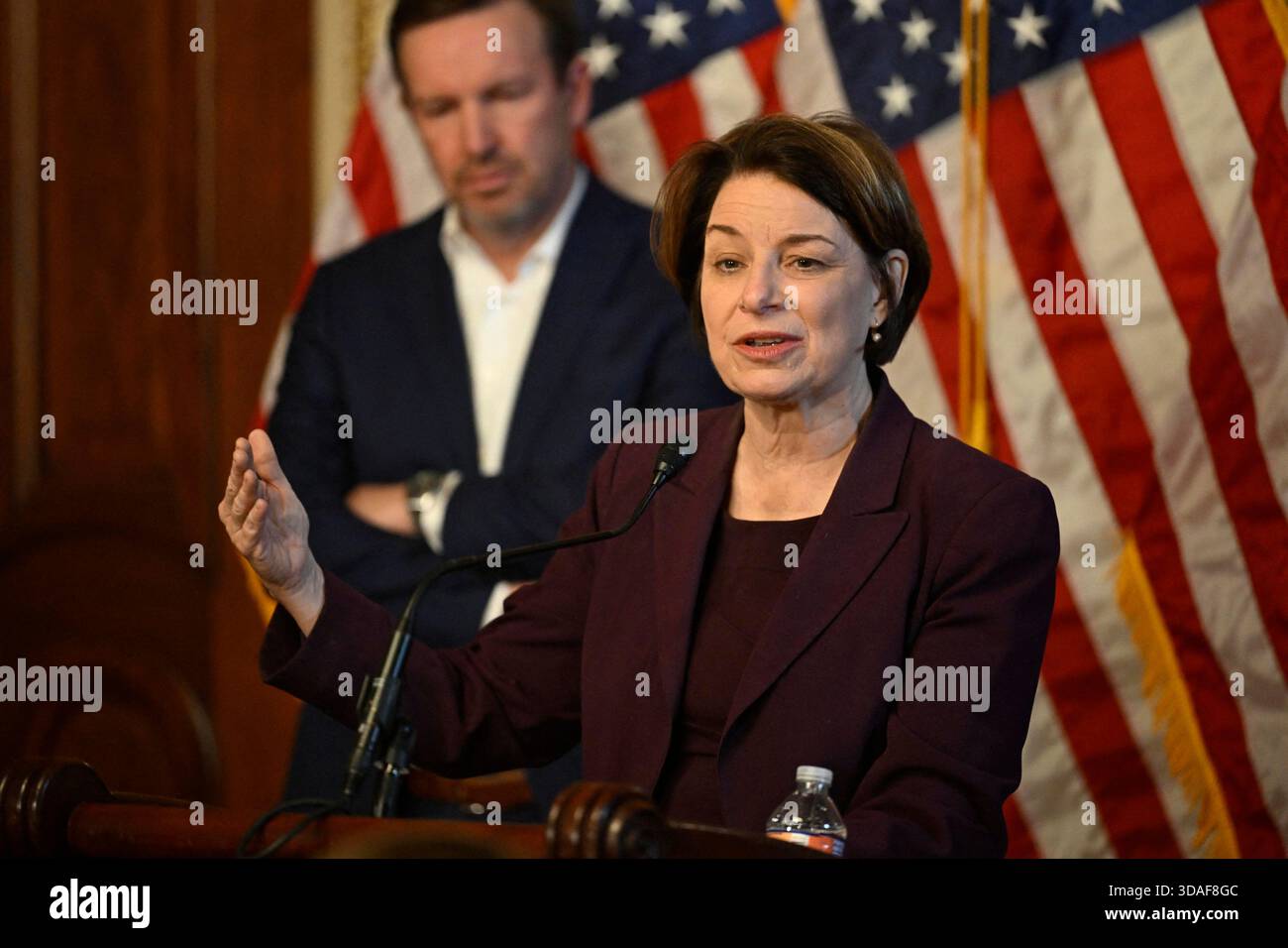 United States Senator Amy Klobuchar (Democrat of Minnesota) speaks ...