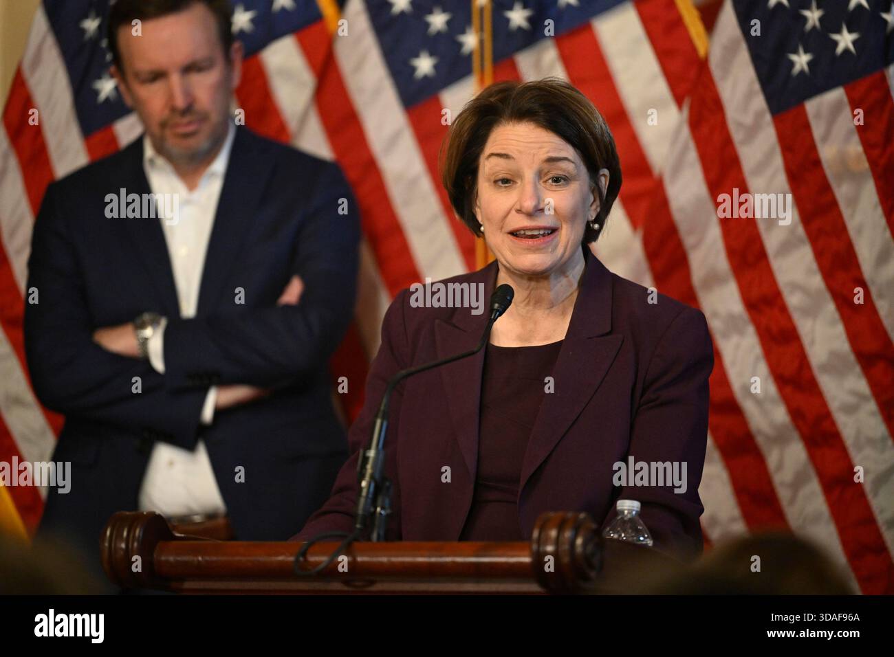 United States Senator Amy Klobuchar (Democrat of Minnesota) speaks ...