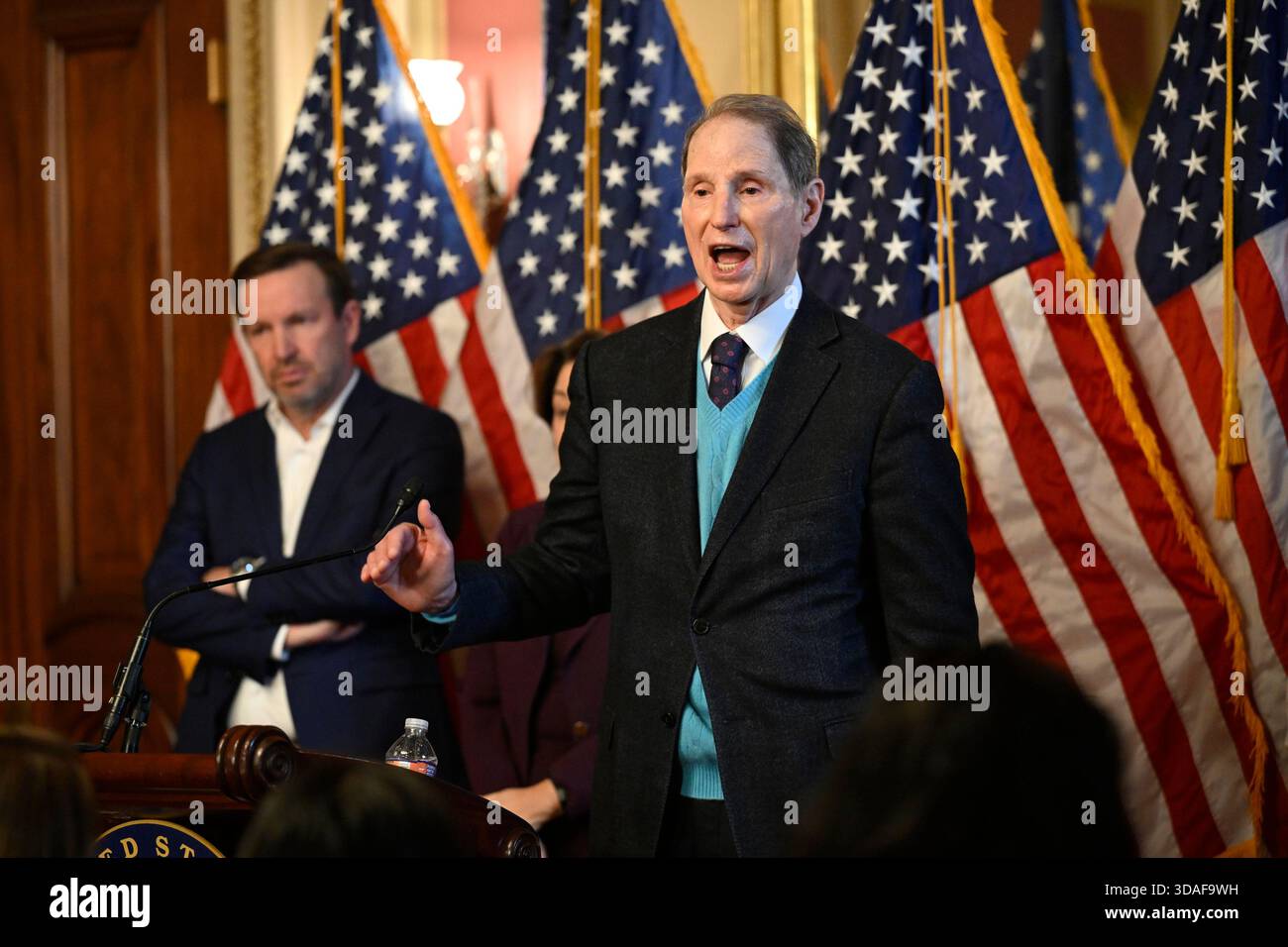 United States Senator Ron Wyden (Democrat of Oregon) speaks during a ...