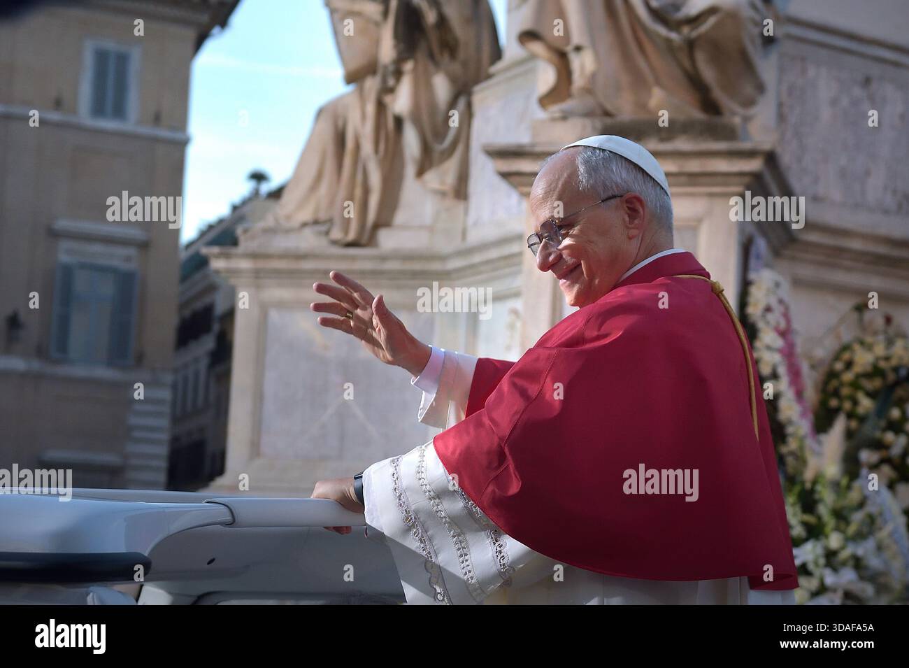 Pope Leo XIV prayer ceremony during the traditionnal visit to the ...