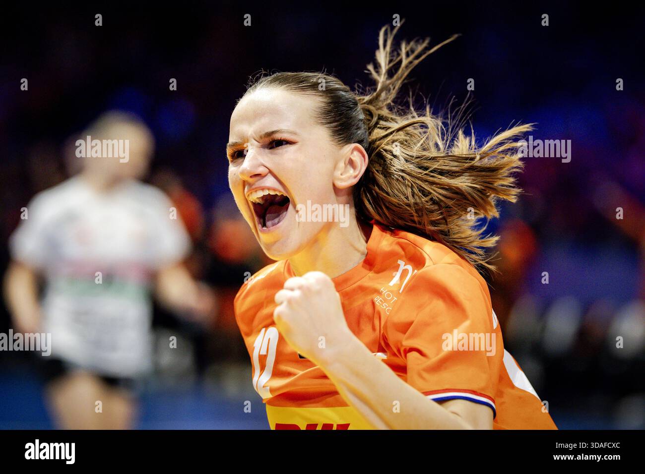 ROTTERDAM - Bo van Wetering (NED) cheers during the World Handball ...