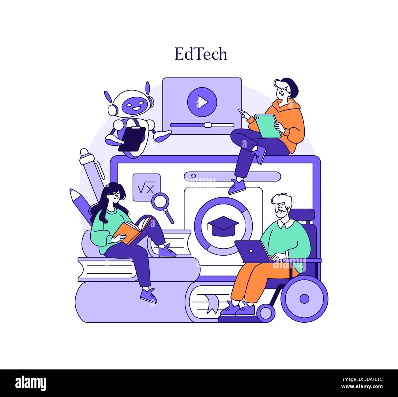 Assistive technology school Stock Vector Images - Alamy