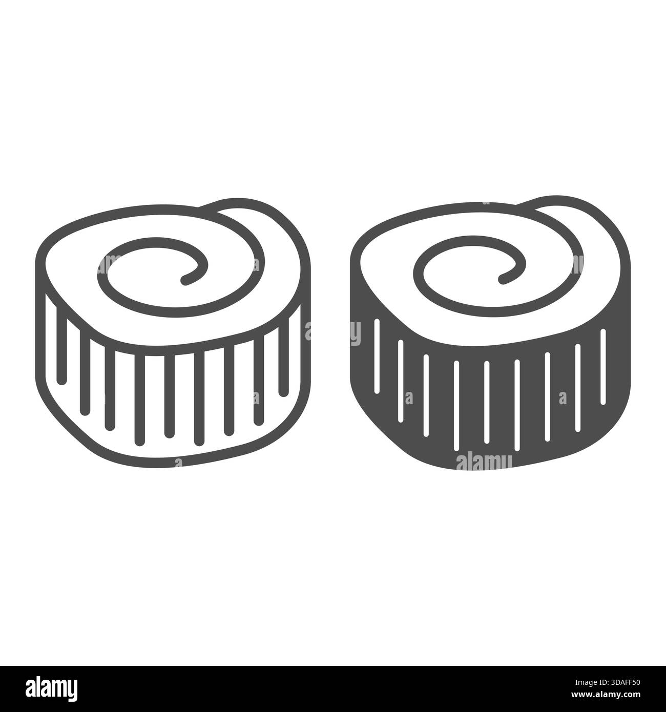 Fish steak icon trout Black and White Stock Photos & Images - Alamy