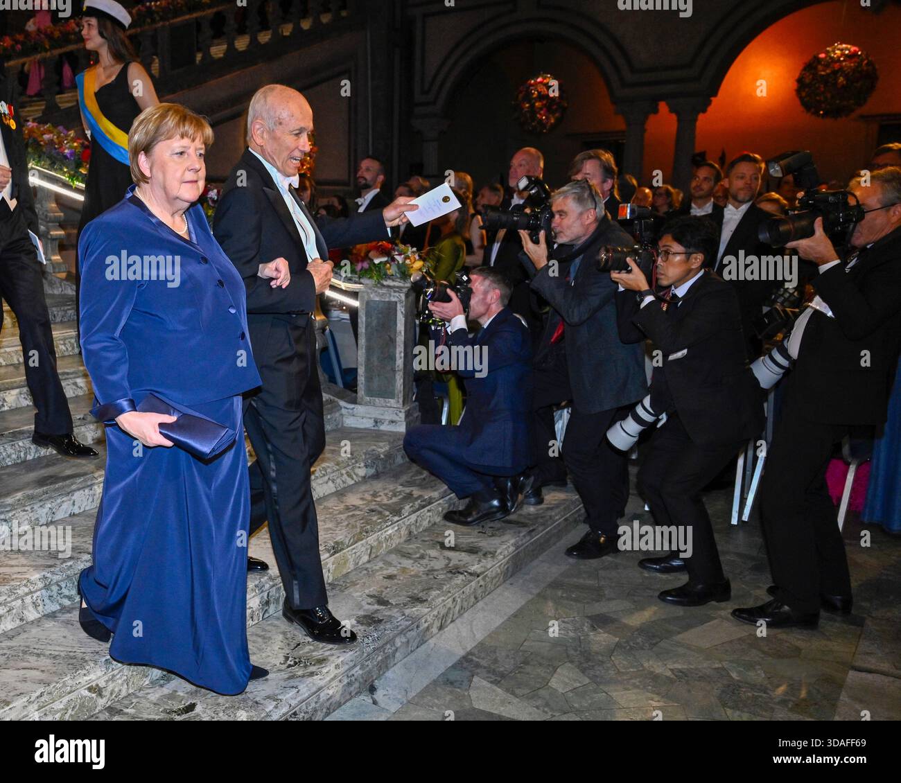 STOCKHOLM, SWEDEN 20251210Germany's former Chancellor Angela Merkel and ...