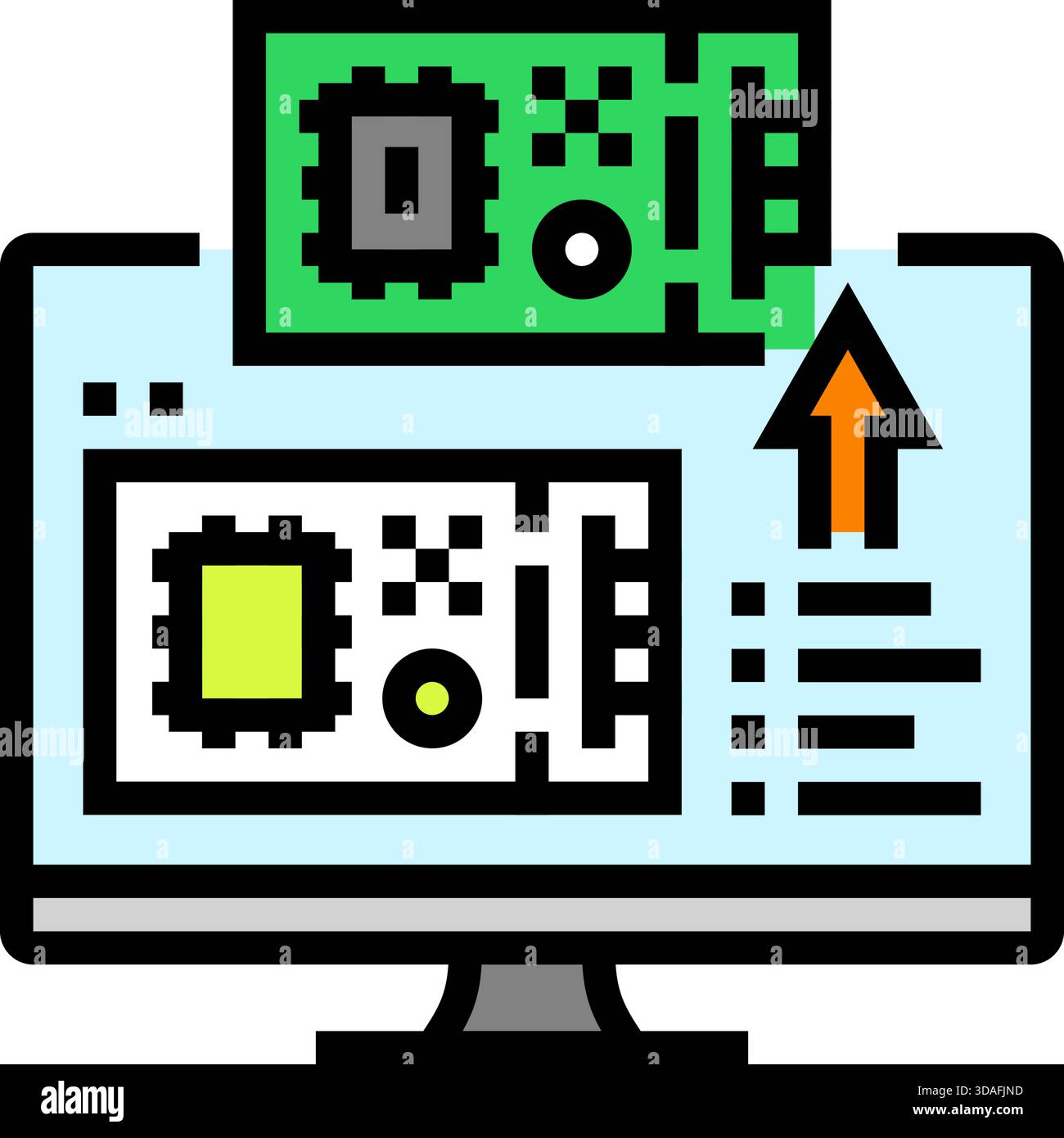 schematics physical board transition color icon vector illustration ...