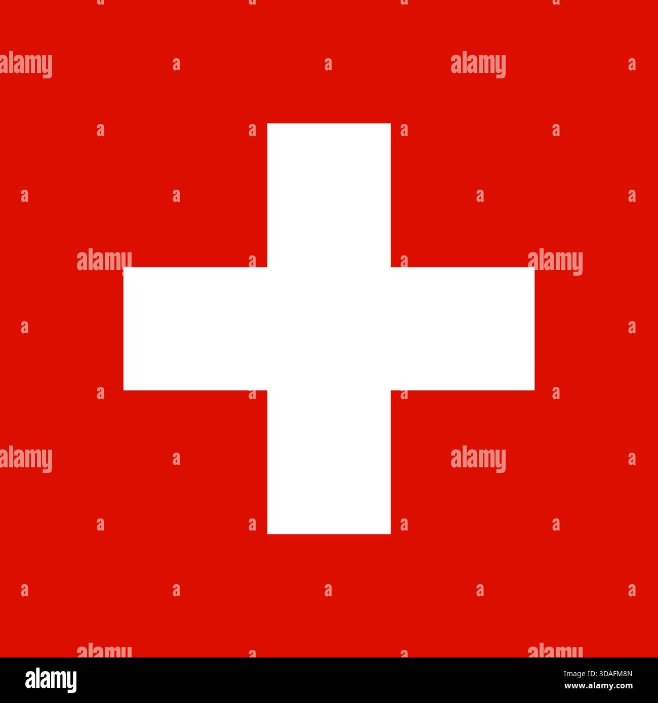 Flag of Switzerland (Pantone) – National Flag of Switzerland, Red Field ...