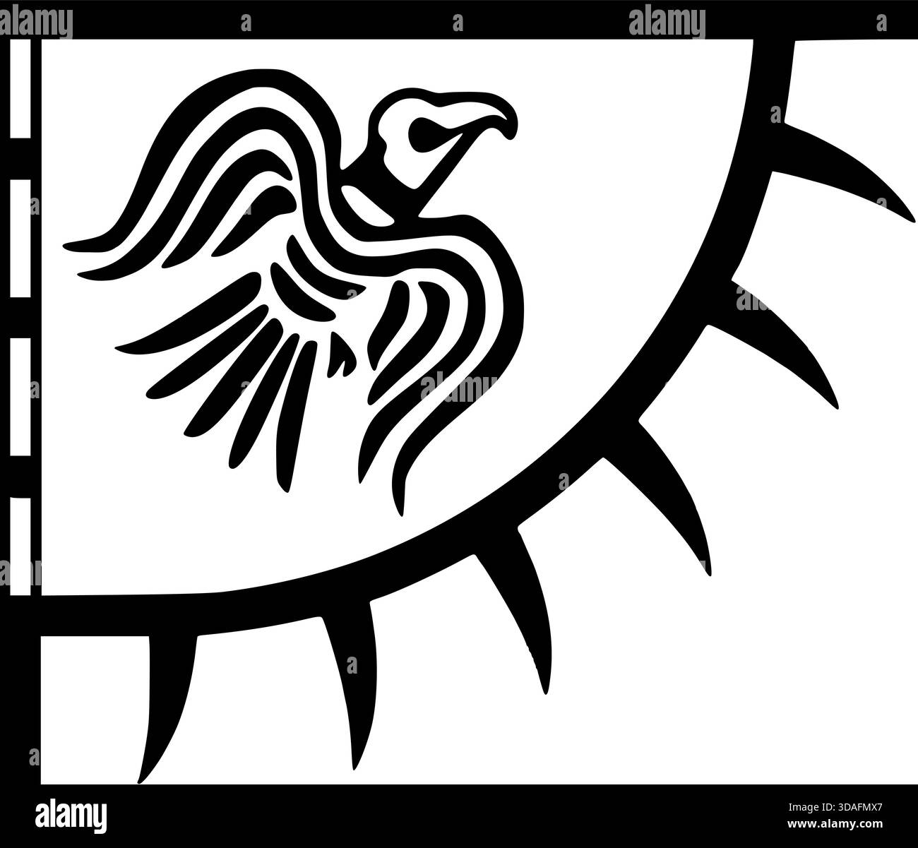 Viking Raven Flag featuring black raven on white or red field ...