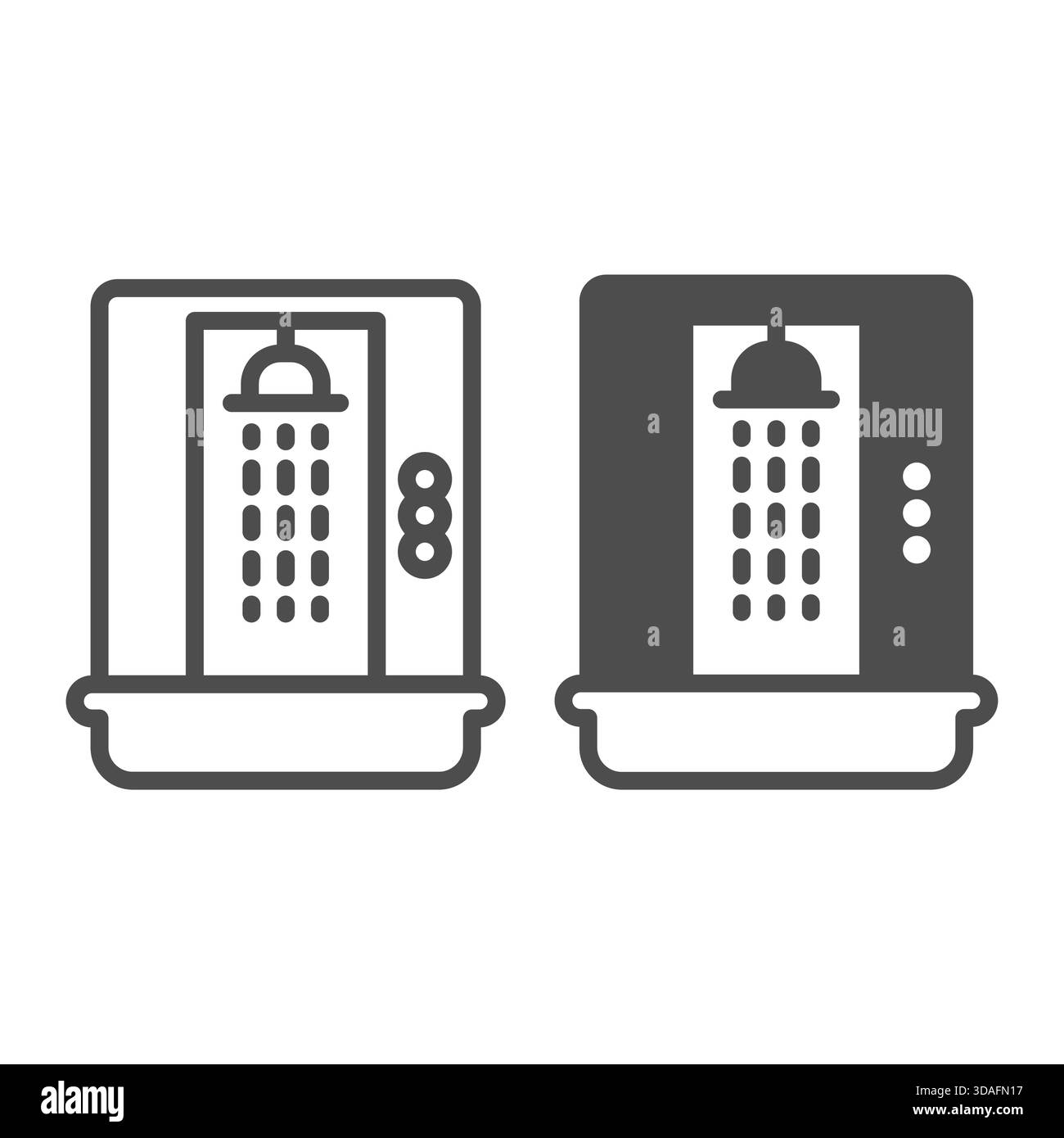 Bathroom stall interior Stock Vector Images - Alamy