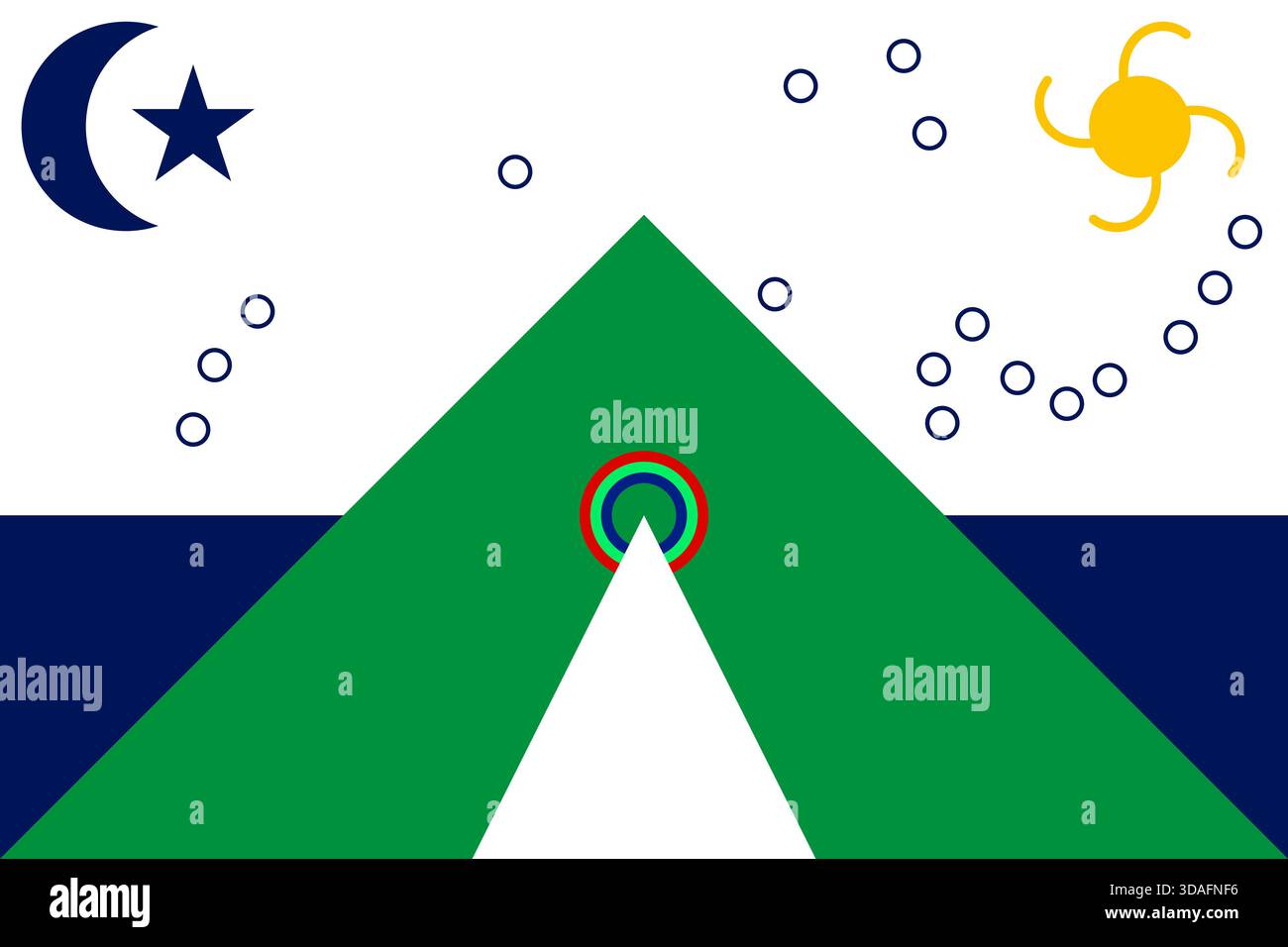 Flag of the village Sunday, inspired by yamagútrü (dream manifestations ...