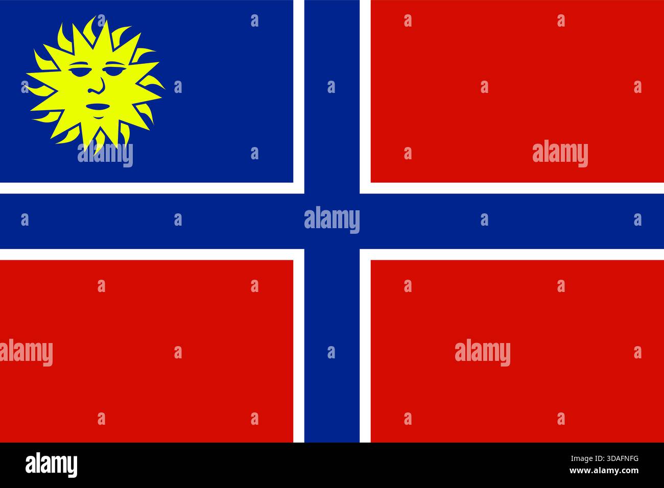 Muskogee traditional flag Stock Vector Images - Alamy
