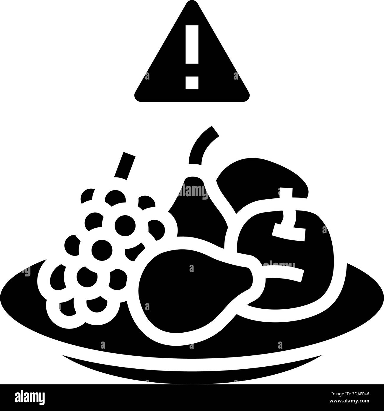 food allergies glyph icon vector illustration Stock Vector Image & Art ...