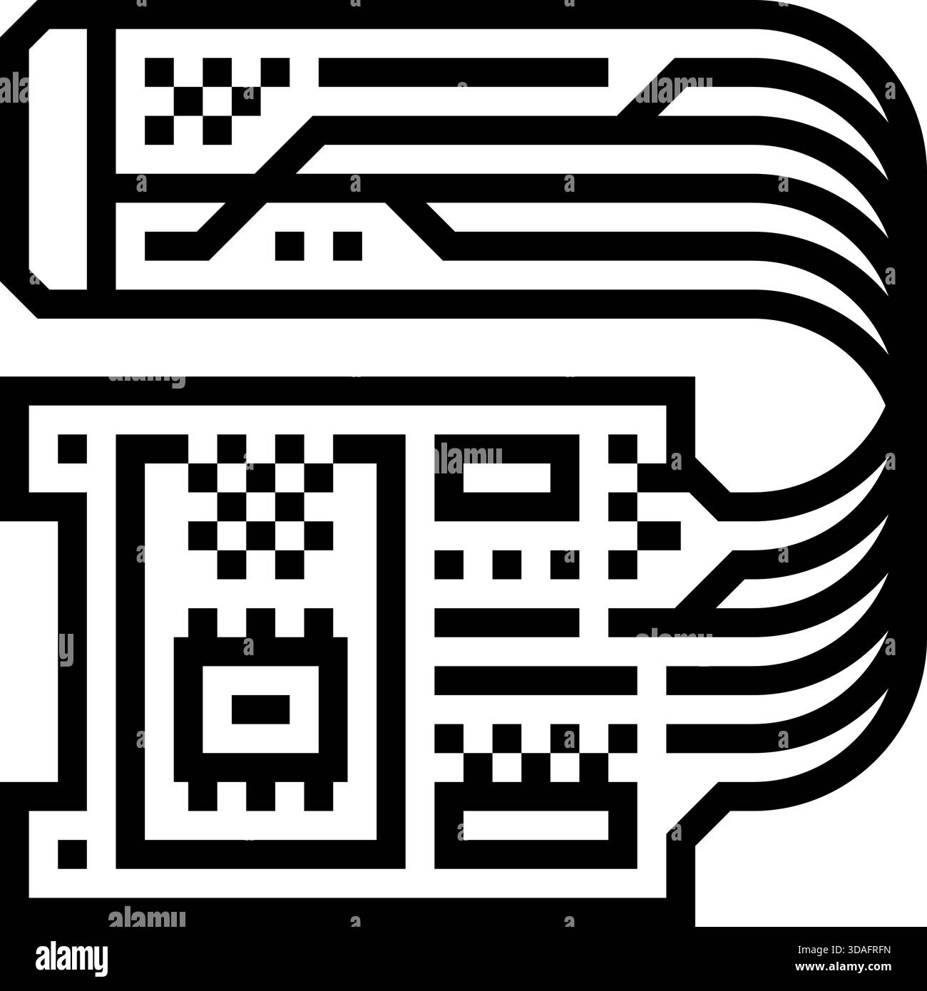 Bending trace Black and White Stock Photos & Images - Alamy