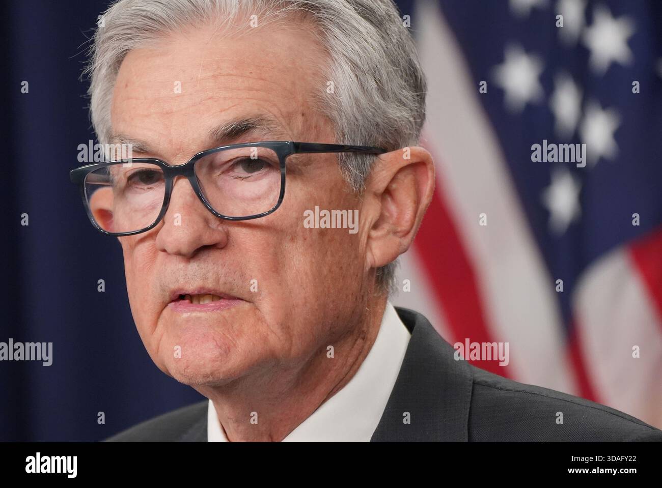 Federal Reserve Chair Jerome Powell speaks at the Federal Reserve ...