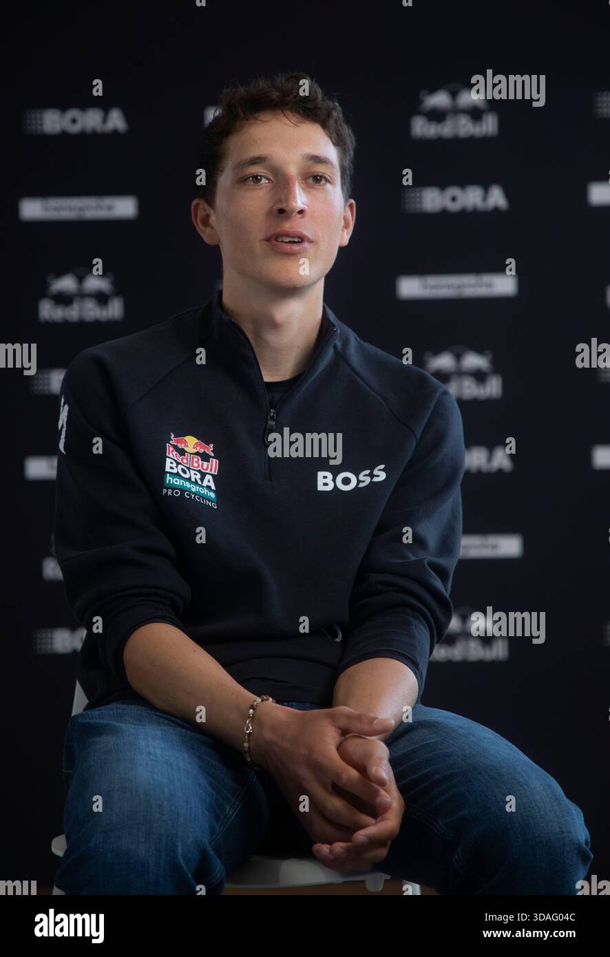 10 December 2025, Spain, Binissalem: Cycling: Media Day Team Red Bull ...