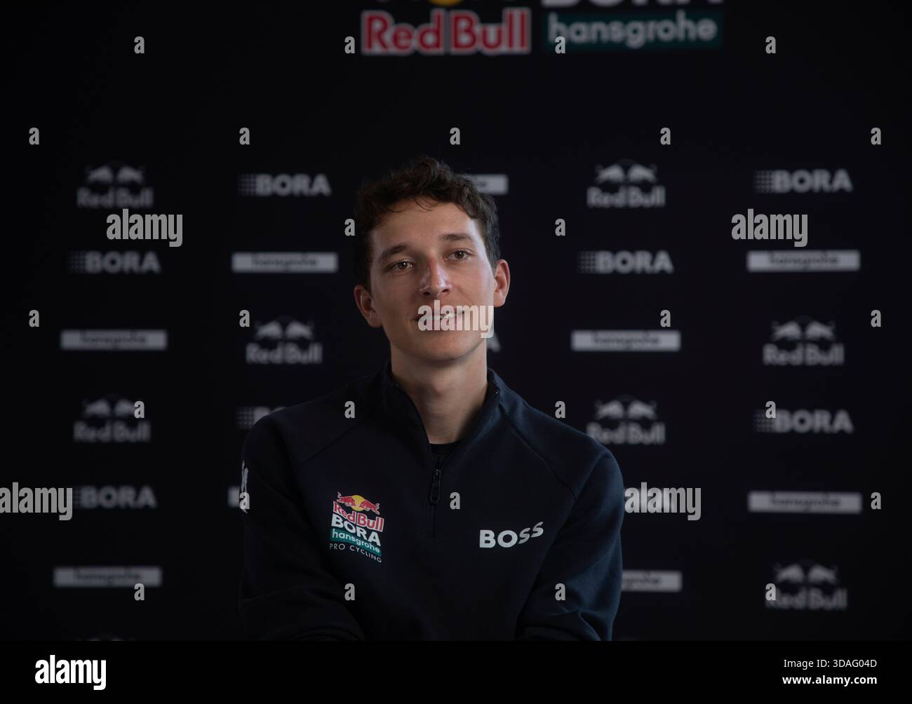 10 December 2025, Spain, Binissalem: Cycling: Media Day Team Red Bull ...
