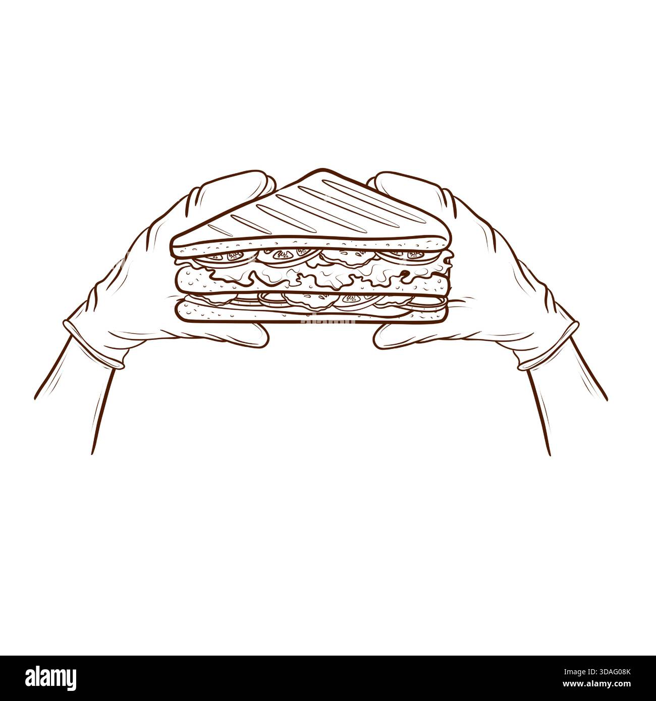 Hands portion Stock Vector Images - Alamy