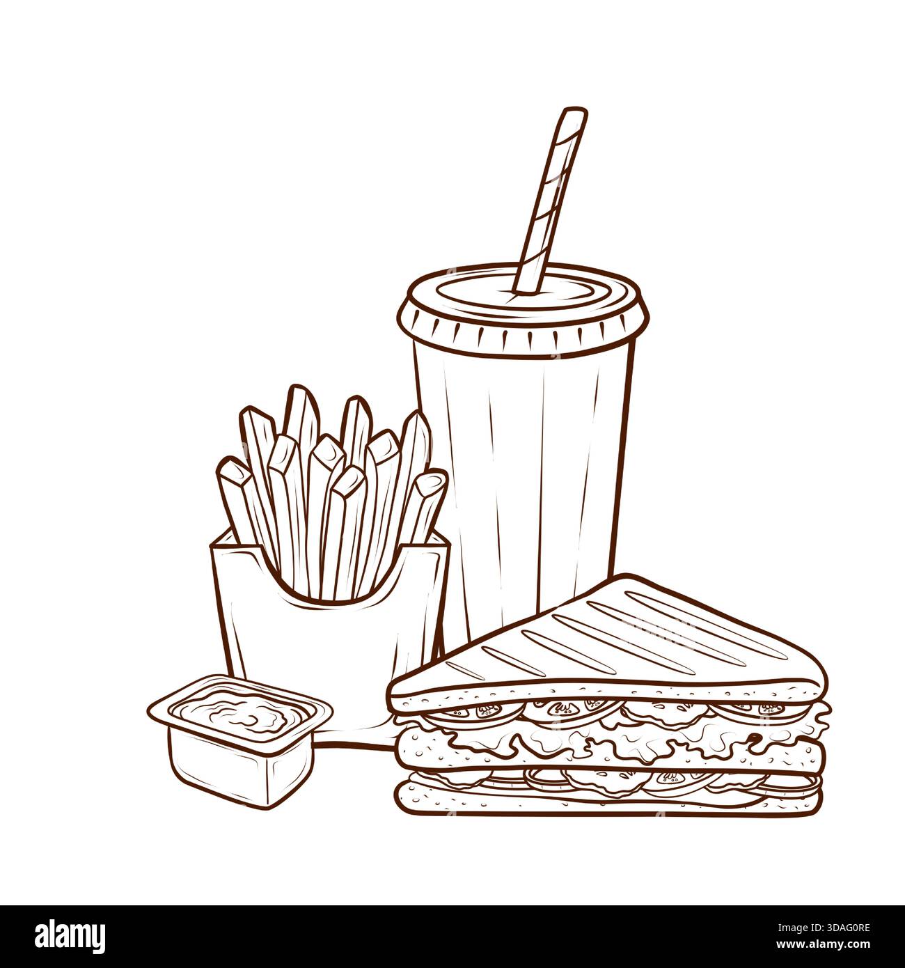 Sandwich branding Stock Vector Images - Alamy