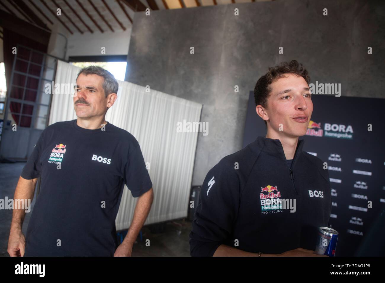 10 December 2025, Spain, Binissalem: Cycling: Media Day Team Red Bull ...