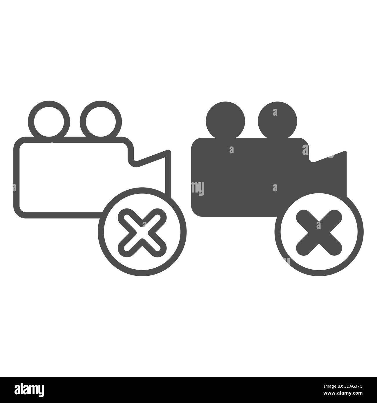 Ban tv icon television prohibition Black and White Stock Photos ...