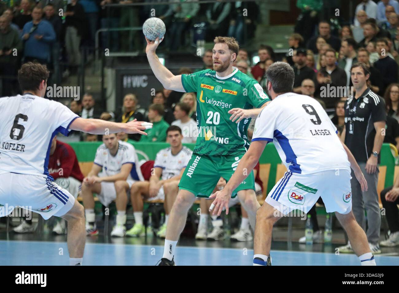 William Bogojevic (20, SC DHfK Leipzig). Handball, DAIKIN HBL, 1st ...