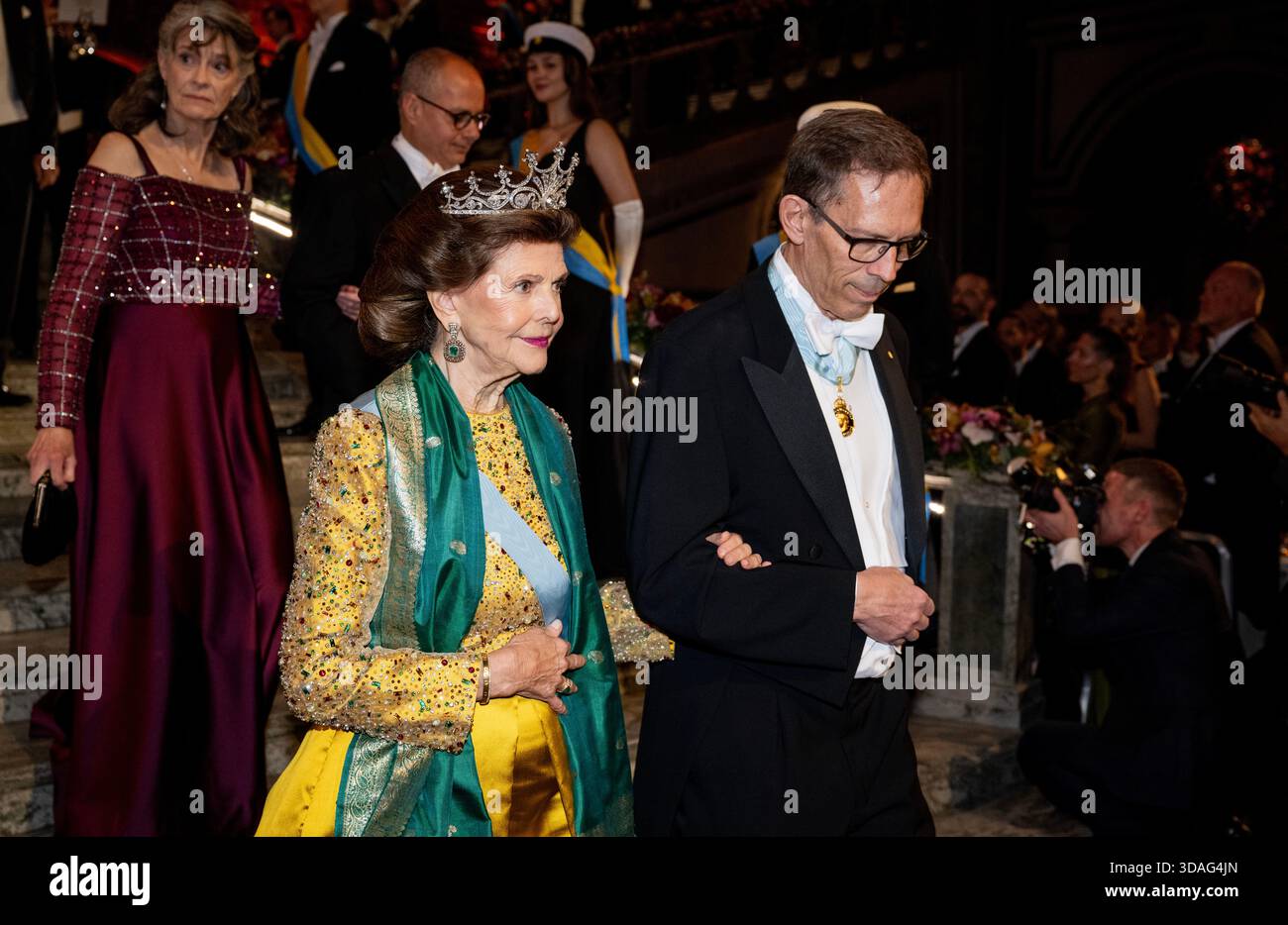 STOCKHOLM, SWEDEN 20251210 Queen Silvia and Thomas Perlmann during the ...