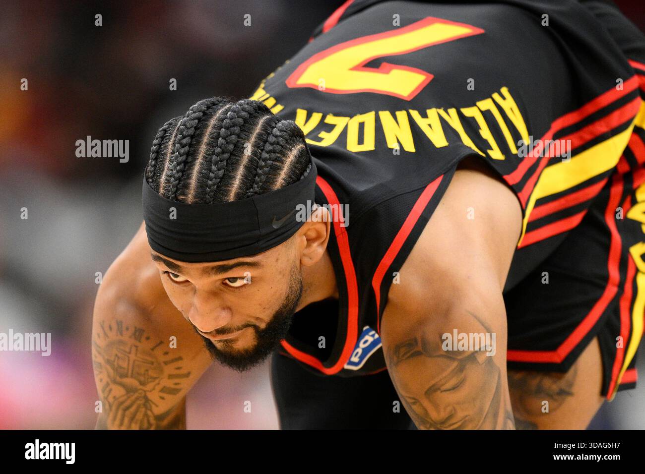 Atlanta Hawks guard Nickeil Alexander-Walker (7) in action during the ...