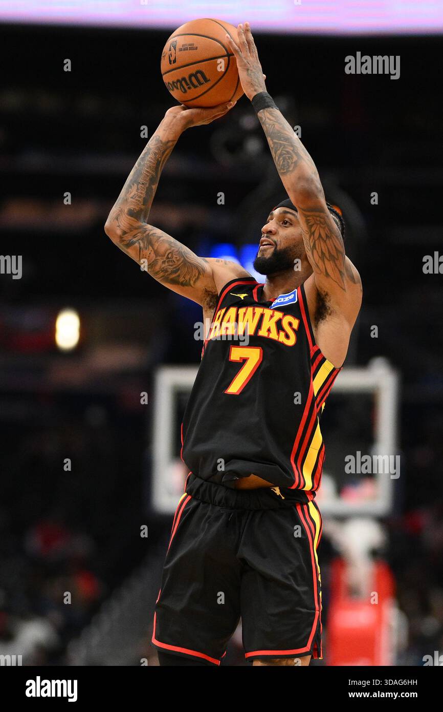 Atlanta Hawks guard Nickeil Alexander-Walker (7) in action during the ...