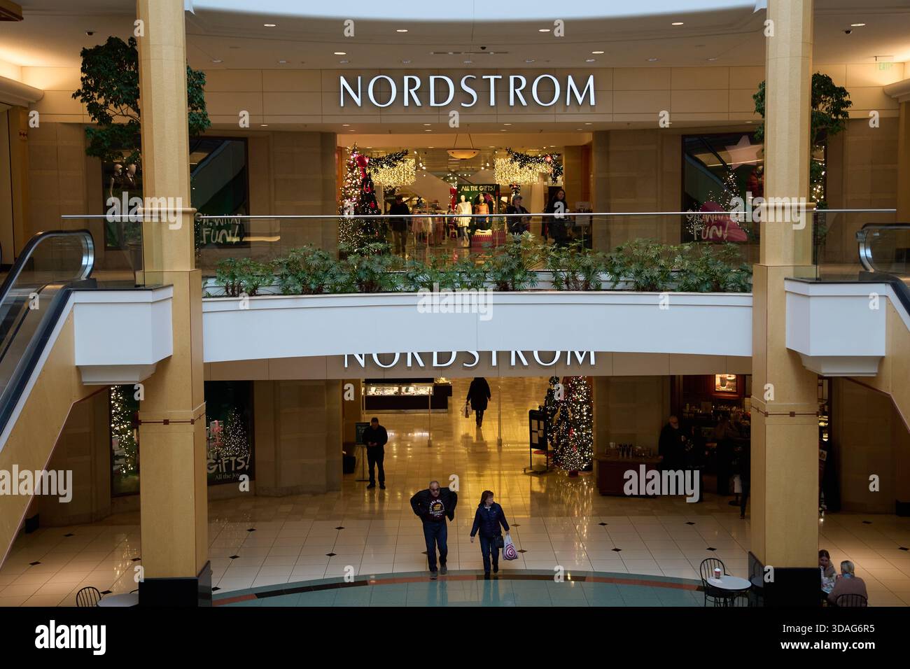 Shoppers walk around the Somerset Collection mall, Wednesday, Dec. 10 ...