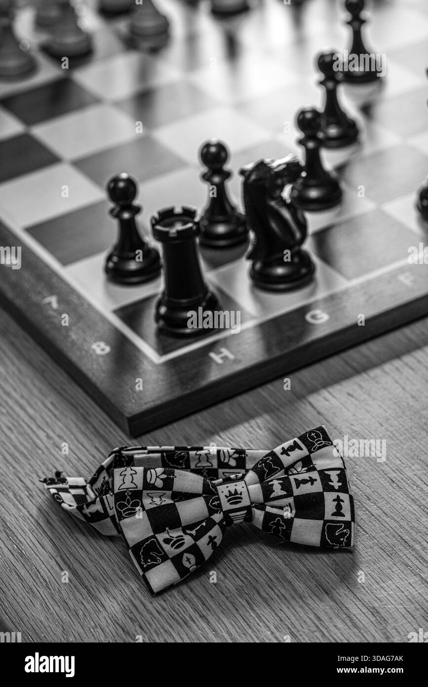Chess fashion Black and White Stock Photos & Images - Alamy
