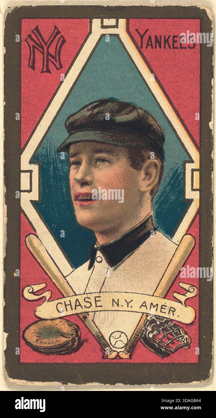 Vintage historical photo of a Hal Chase baseball card from the T205 ...