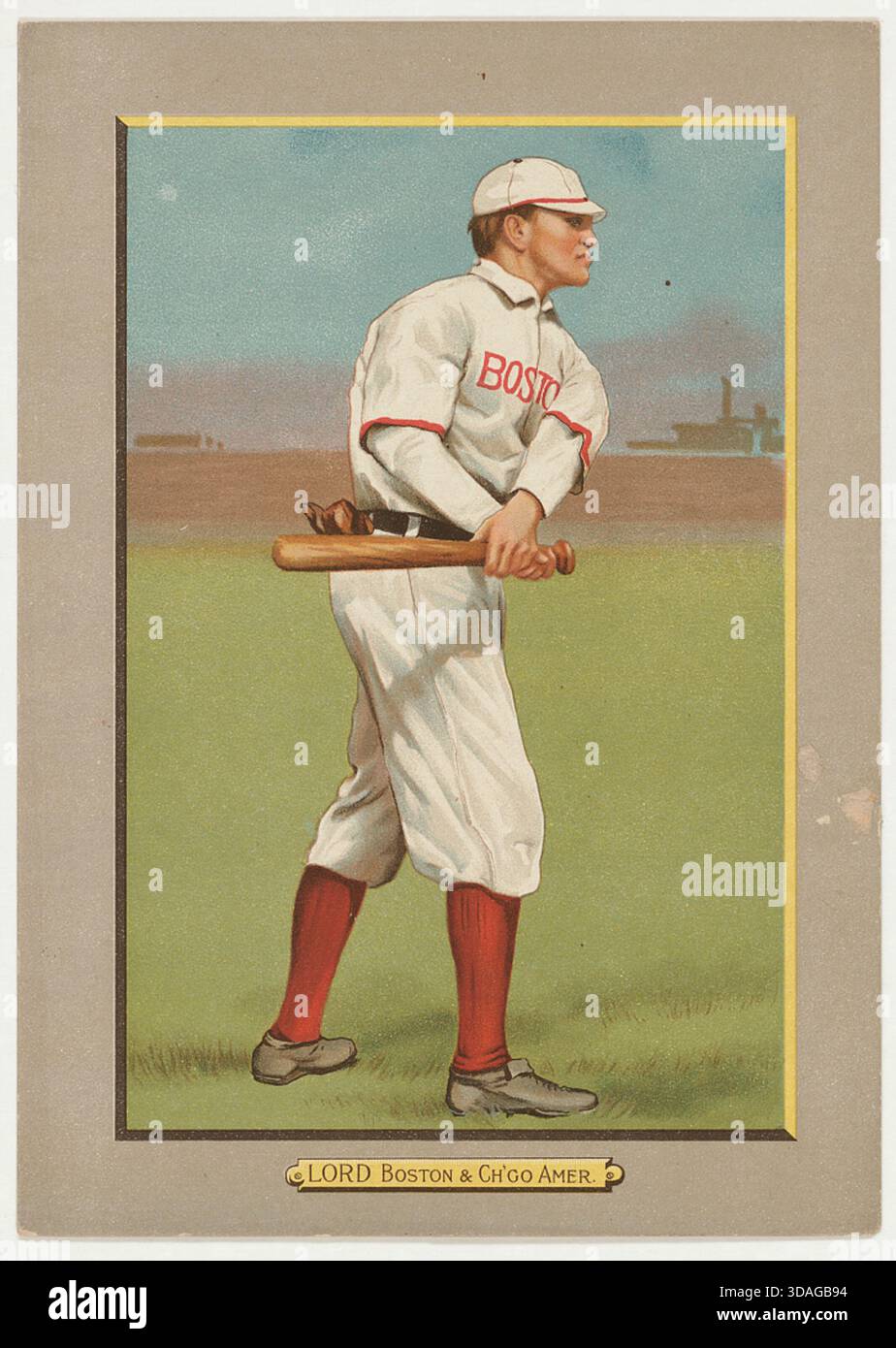 Vintage historical photo of a Harry Lord baseball card from the Turkey ...