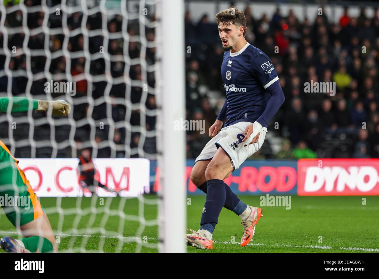 9, Mihailo Ivanovic of Millwall FC scores to make it 1-0 during the Sky ...