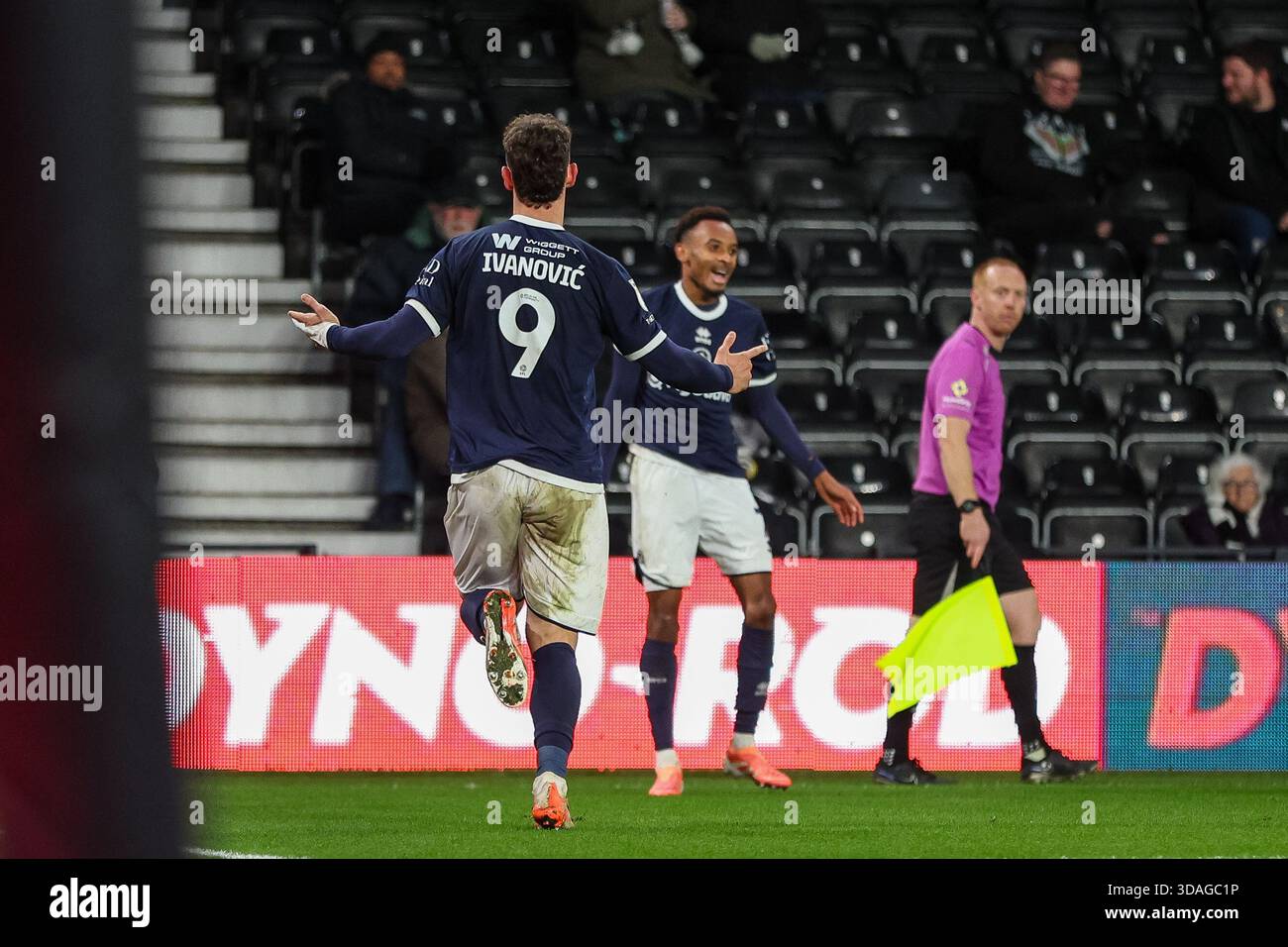 9, Mihailo Ivanovic of Millwall FC celebrates the goal during the Sky ...