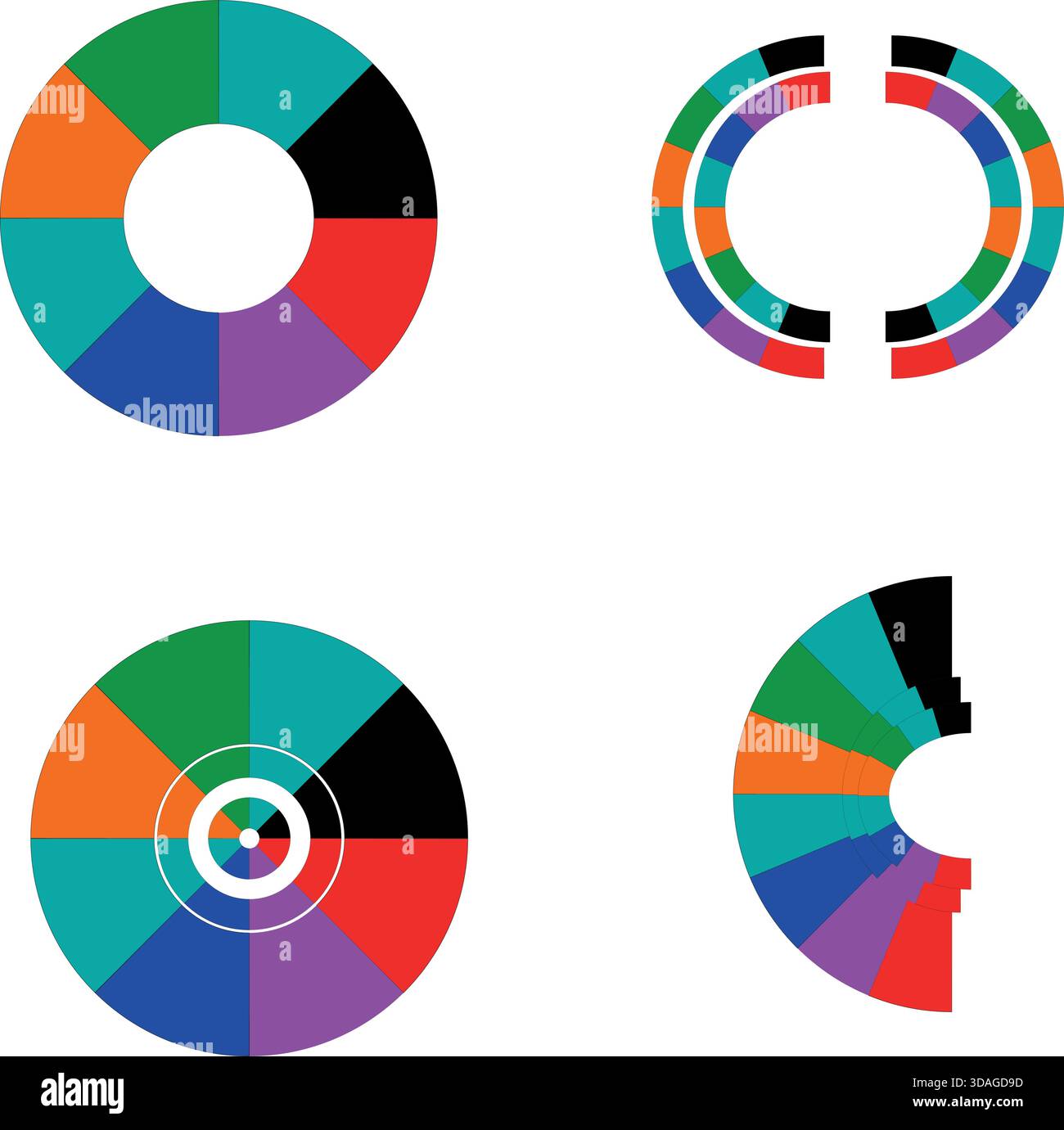 Technology circular structure elements Stock Vector Images - Alamy