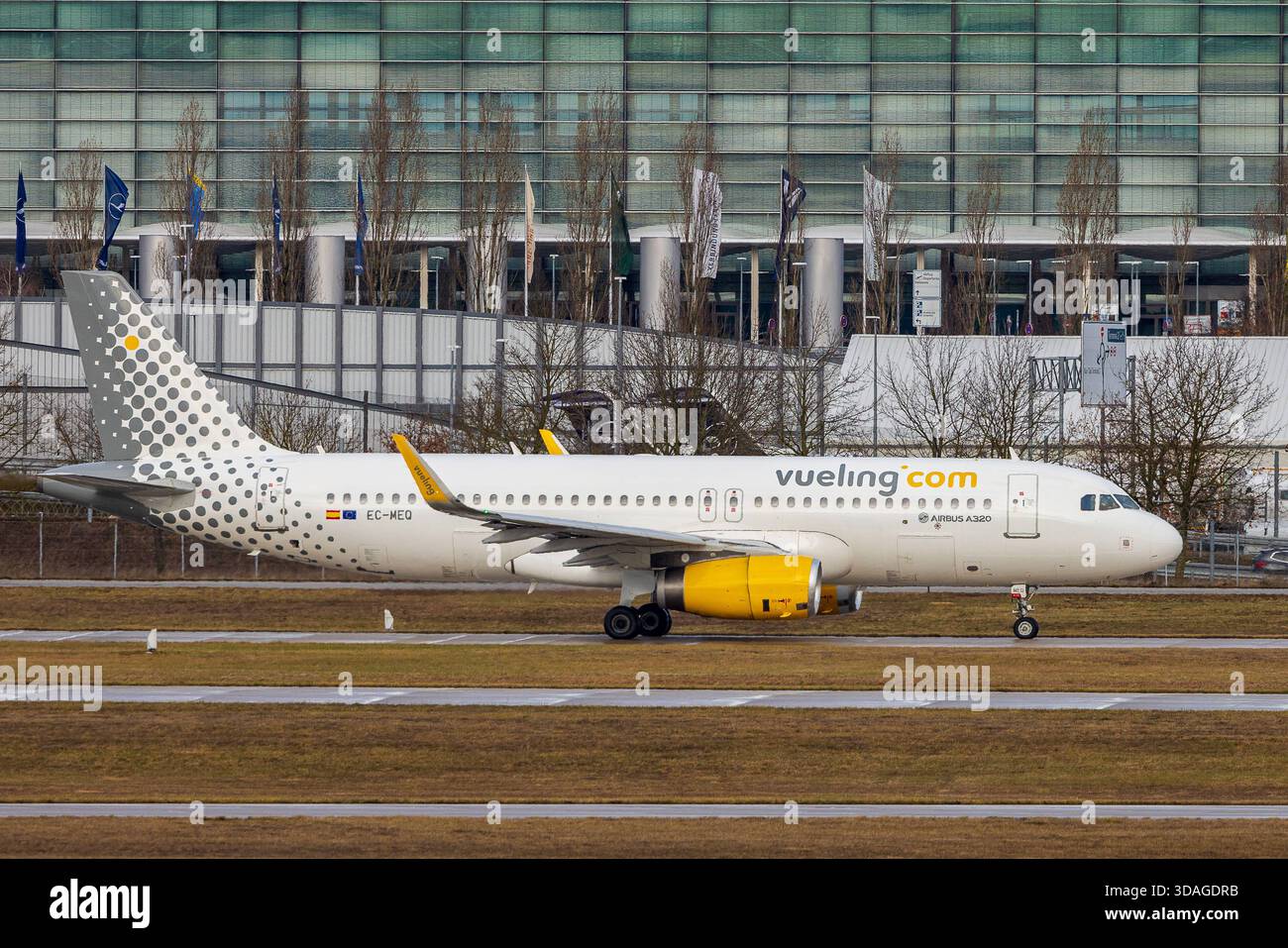 Flughafen Franz Josef Strauß München, Oberding, 08.12.2025 Ein Airbus ...