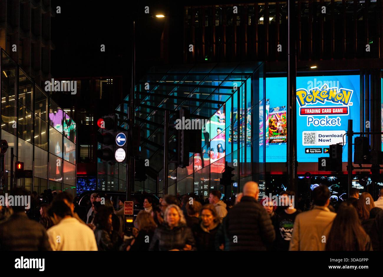 Giant LED screen on Outernet London, The Now Building, Tottenham Court ...