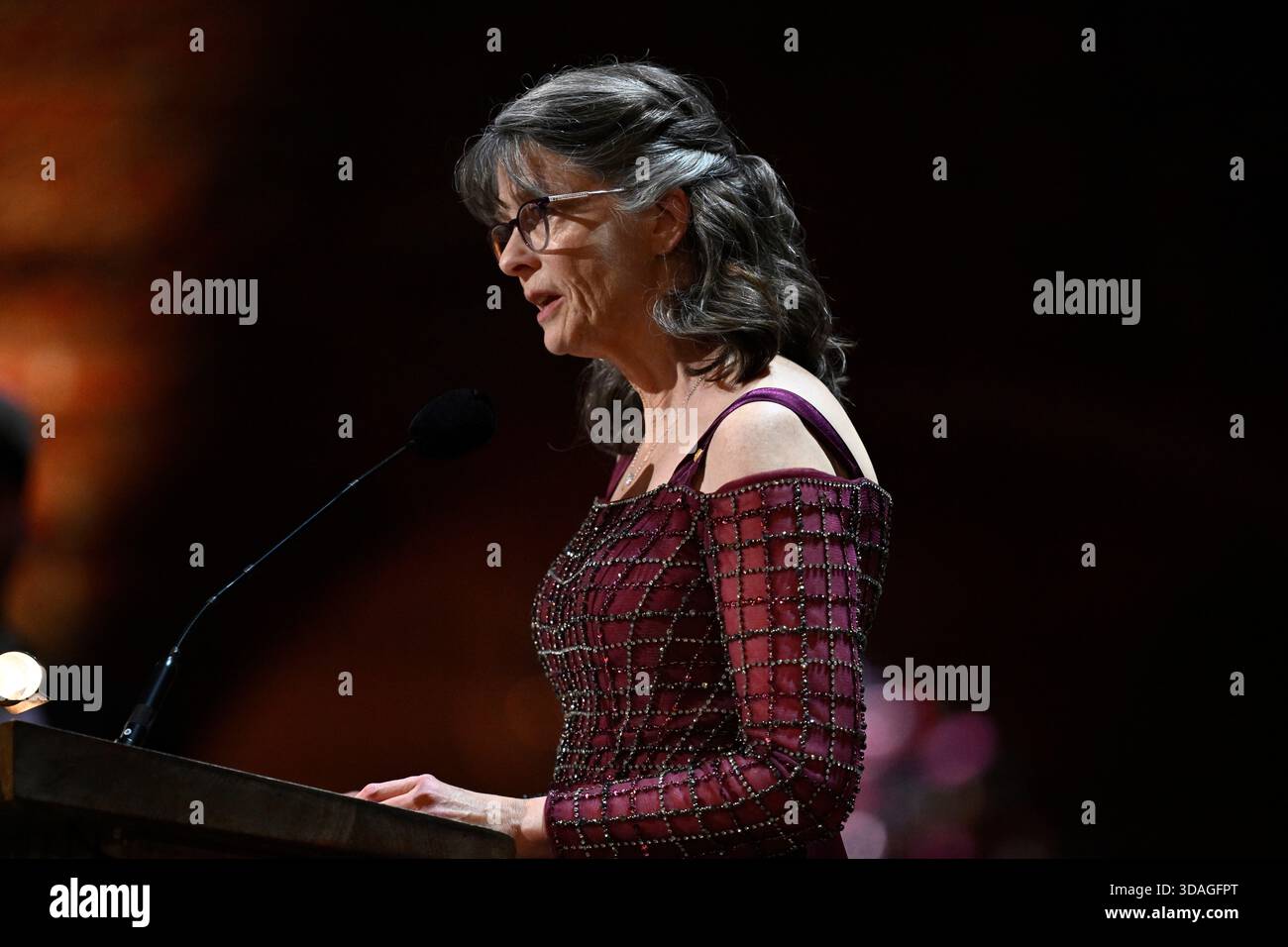 Nobel laureate in Physiology or Medicine Mary E. Brunkow delivers her ...