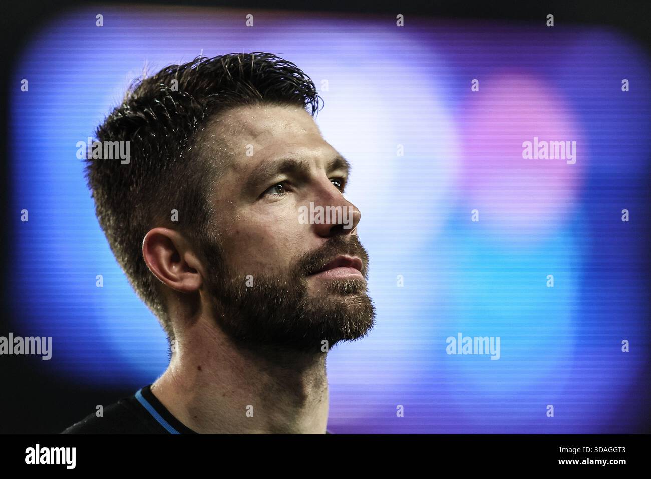 Club Brugge's Brandon Mechele appears dejected following the UEFA ...