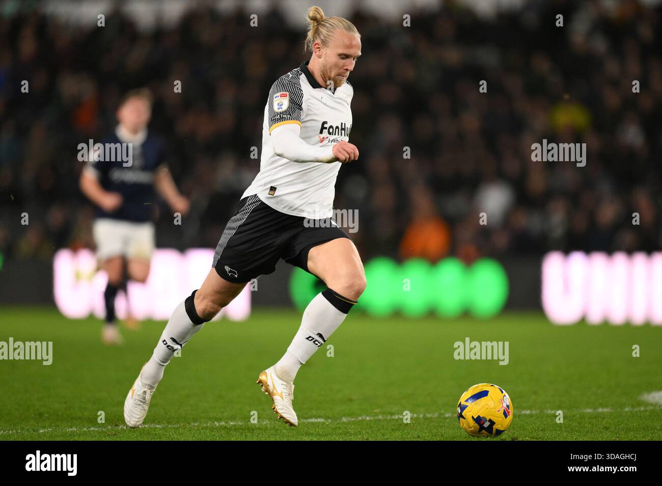 Lars-Jorgen Salvesen of Derby County during the Sky Bet Championship ...