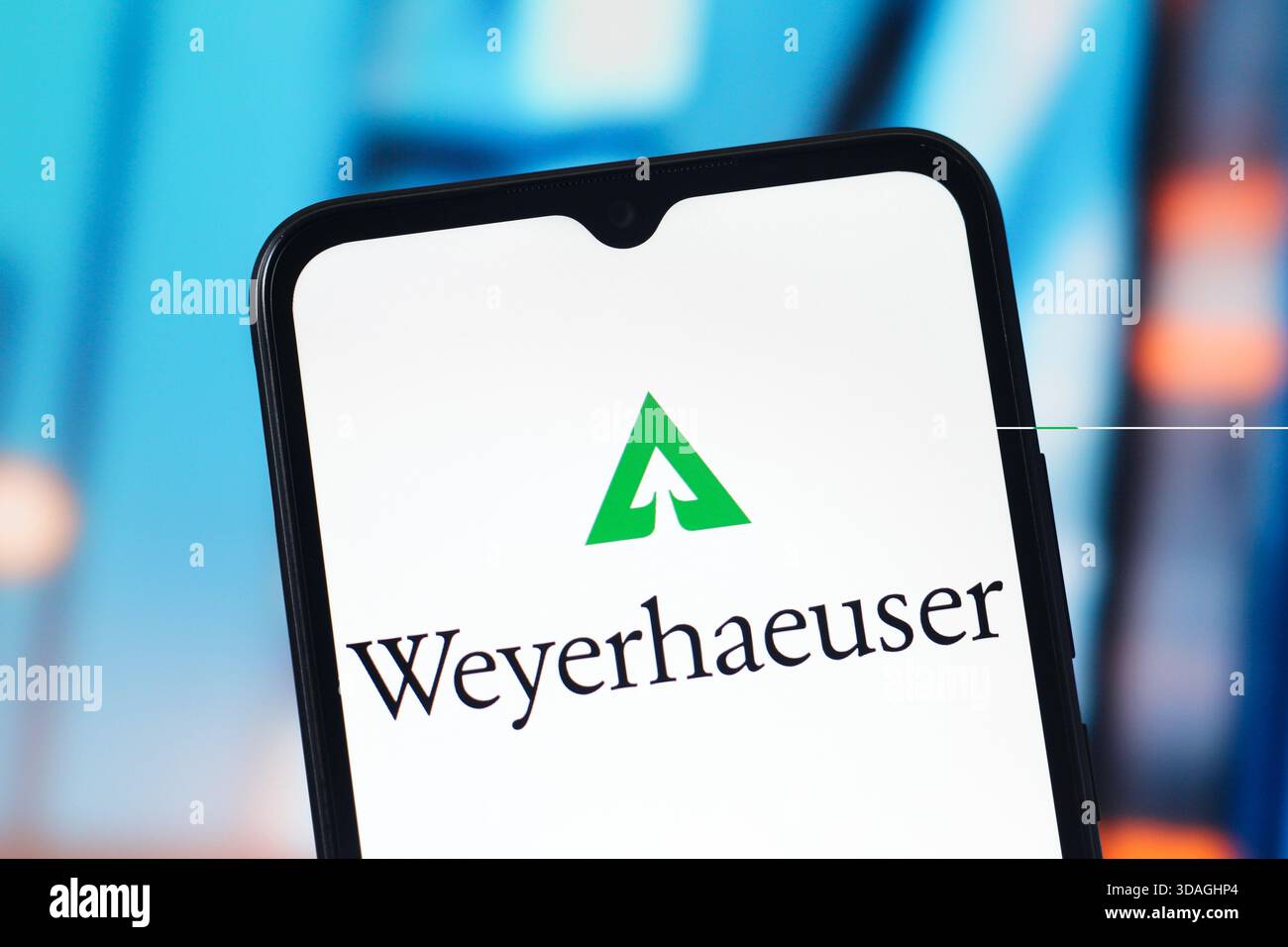 December 10, 2025, Canada: In this photo illustration, the Weyerhaeuser ...