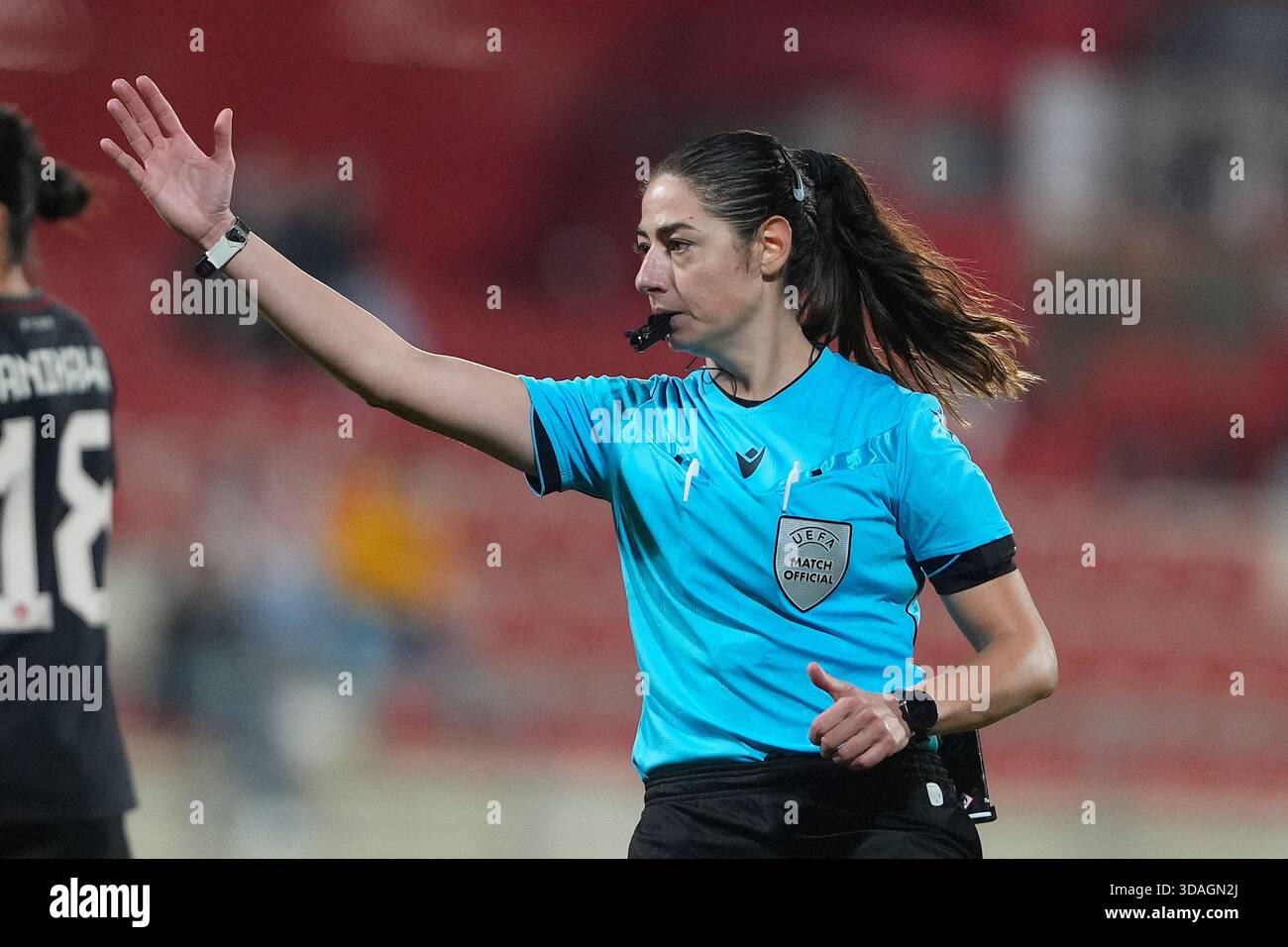 Italian referee Maria Sole Ferrieri Caputi during UEFA Women's ...