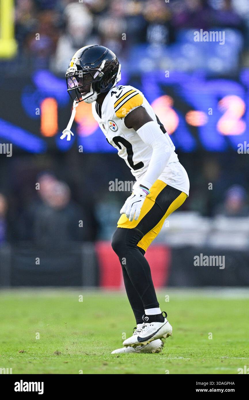 Pittsburgh Steelers cornerback James Pierre in action during the second ...
