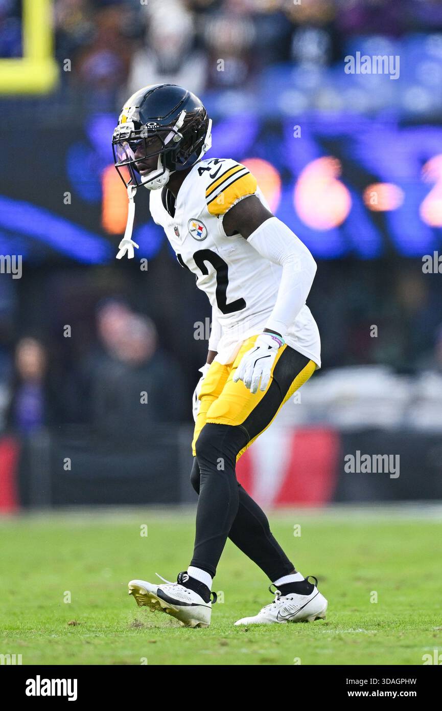 Pittsburgh Steelers cornerback James Pierre in action during the second ...