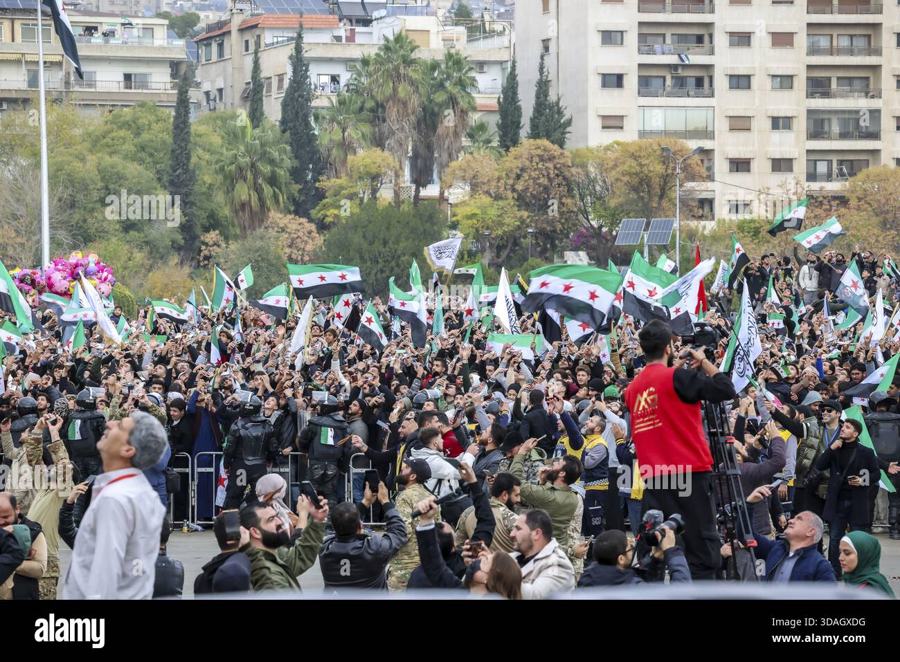 Damascus, Syria â€“ December 08, 2025: A military parade by Syrian army ...