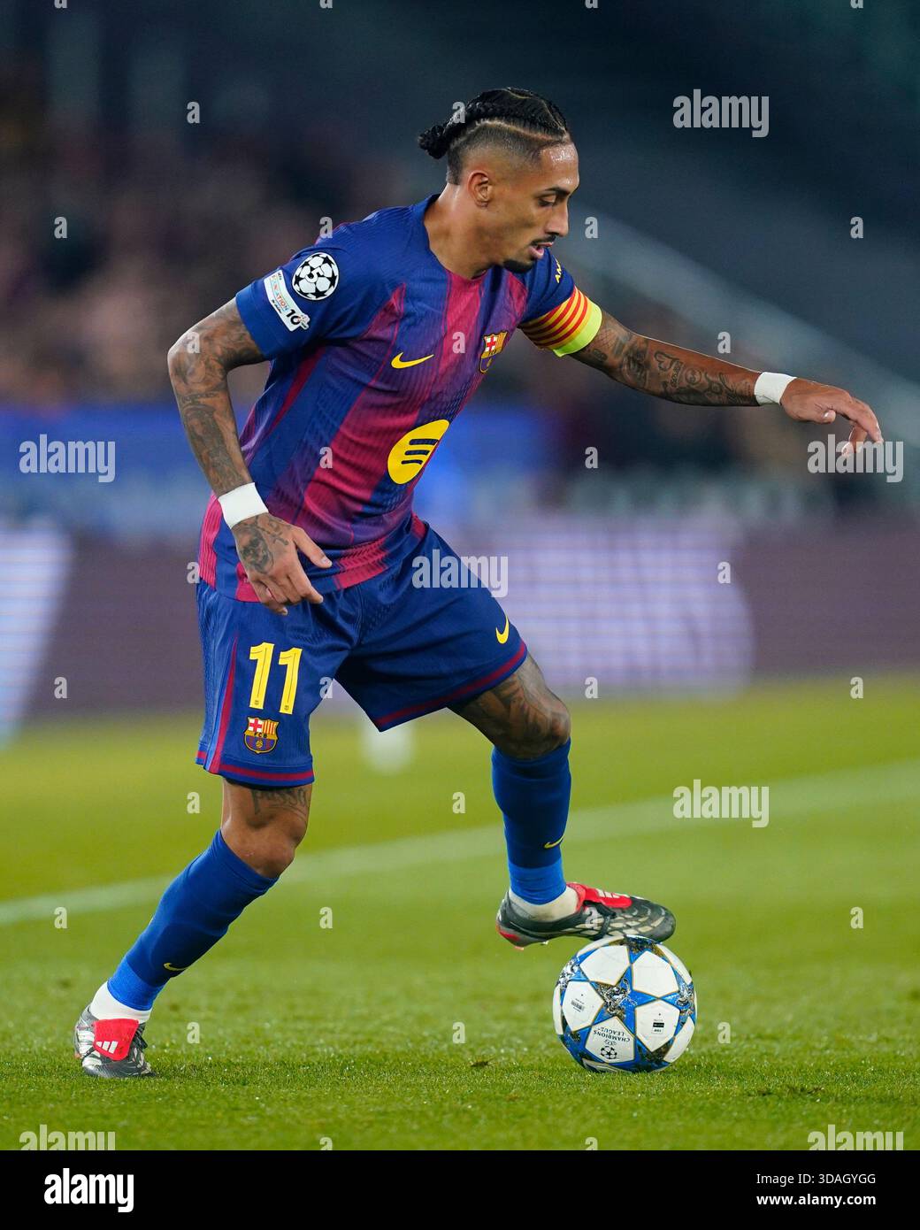 Raphael Dias Belloli Raphinha of FC Barcelona during the UEFA Champions ...